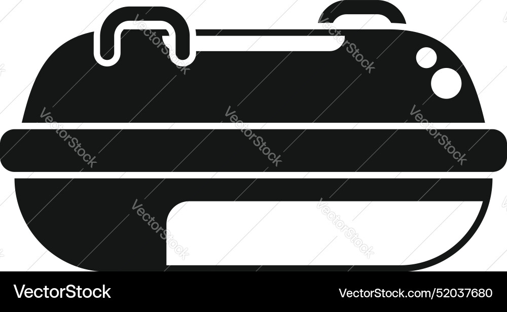 Emergency escape pod floating on water after Vector Image