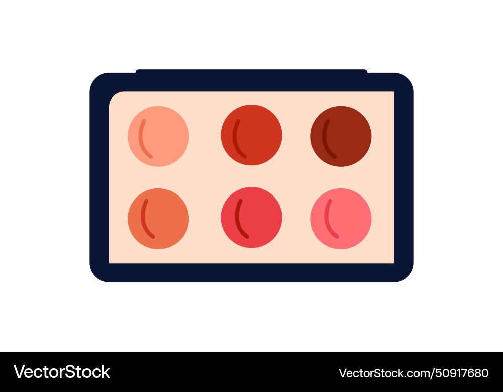 Eye shadow professional palette cosmetic beauty Vector Image