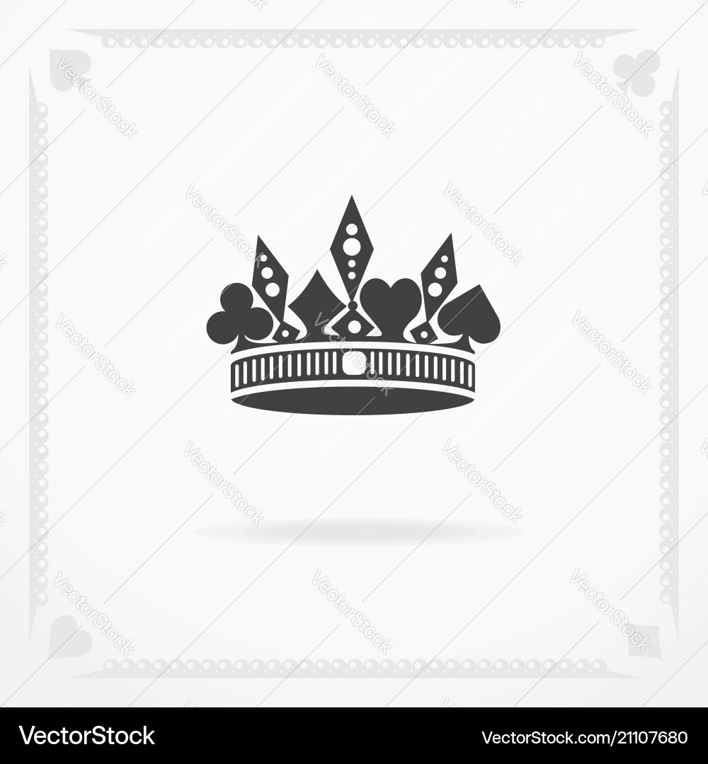 King crown symbol Royalty Free Vector Image - VectorStock