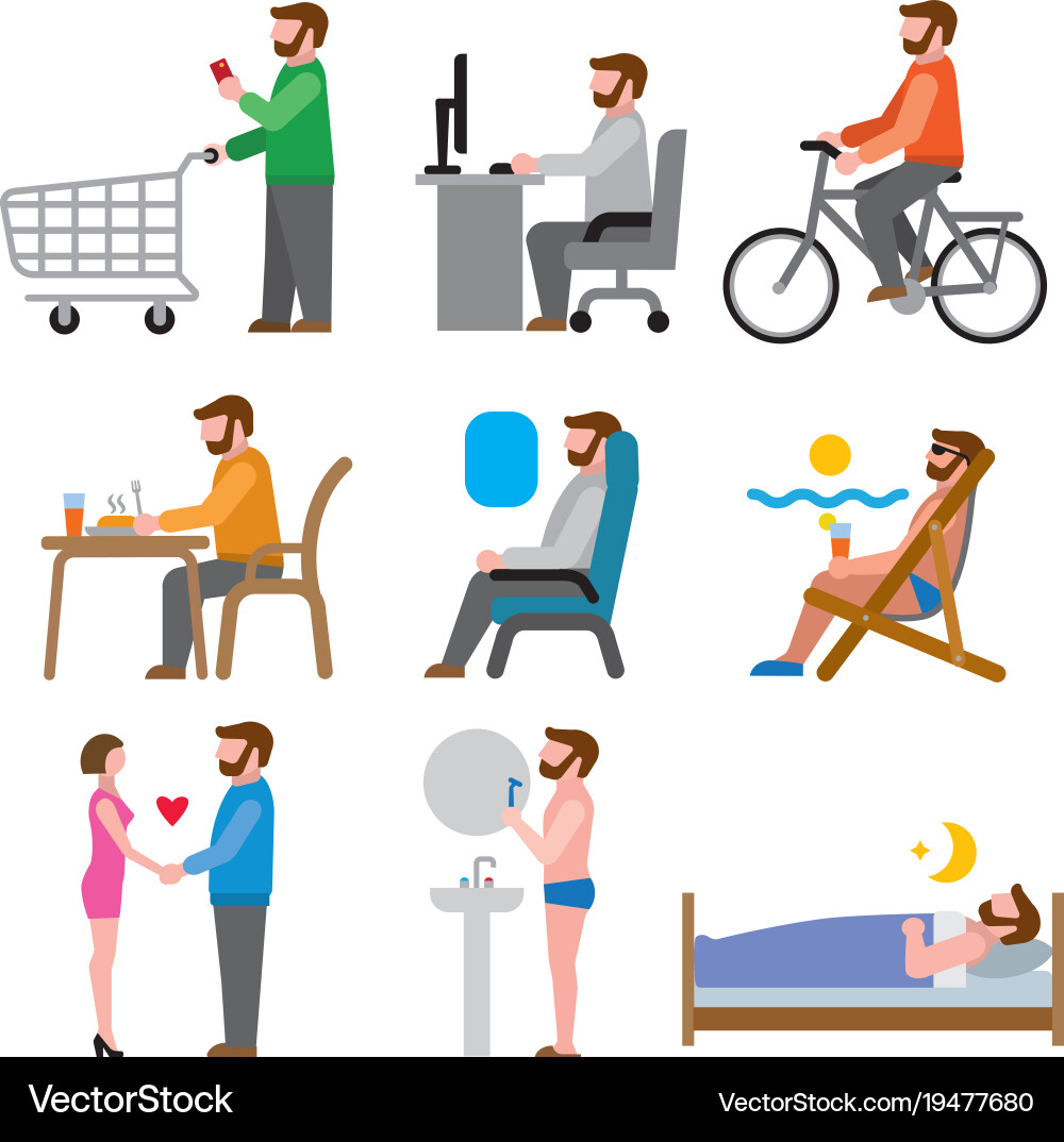 Lifestyle icons Royalty Free Vector Image - VectorStock