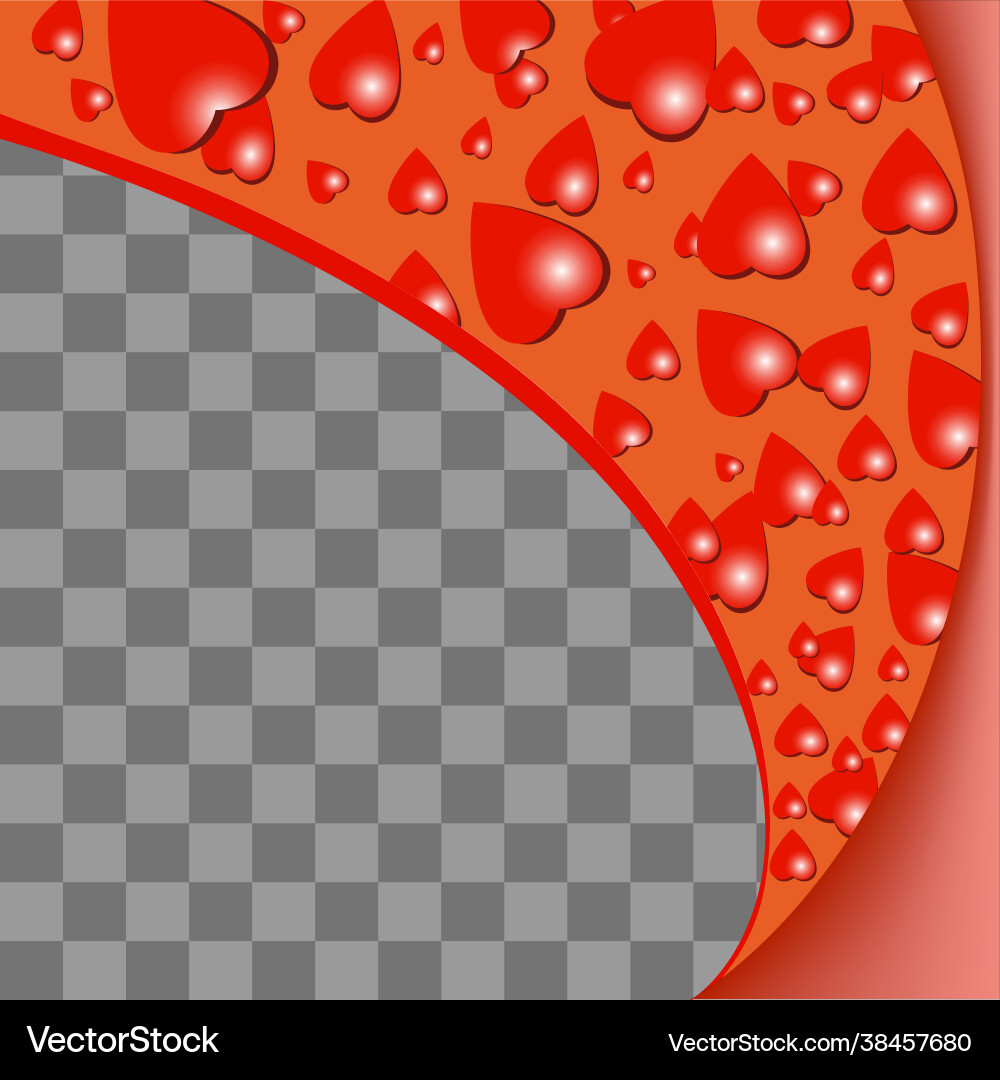 Transparent background heart Royalty Free Vector Image