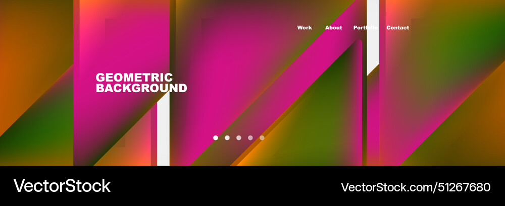 Triangle minimal web site page background design Vector Image
