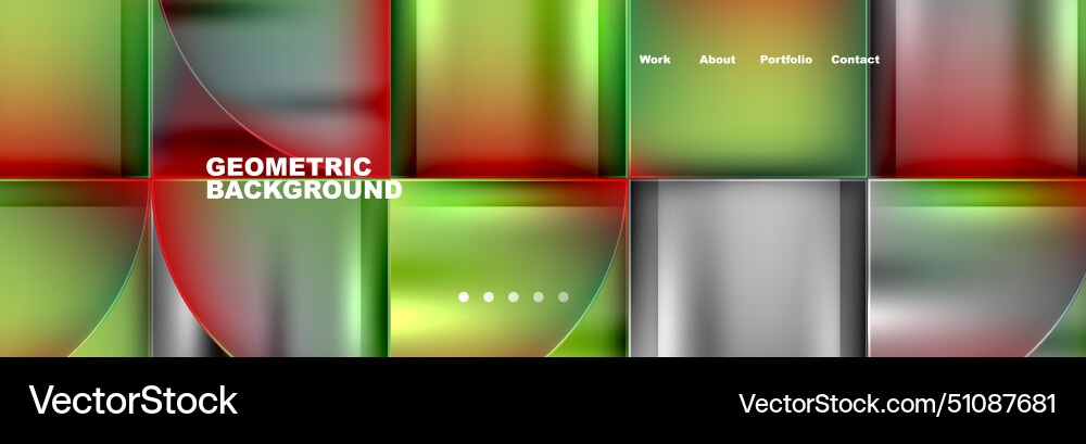 Colorful geometric pattern of square shapes with Vector Image