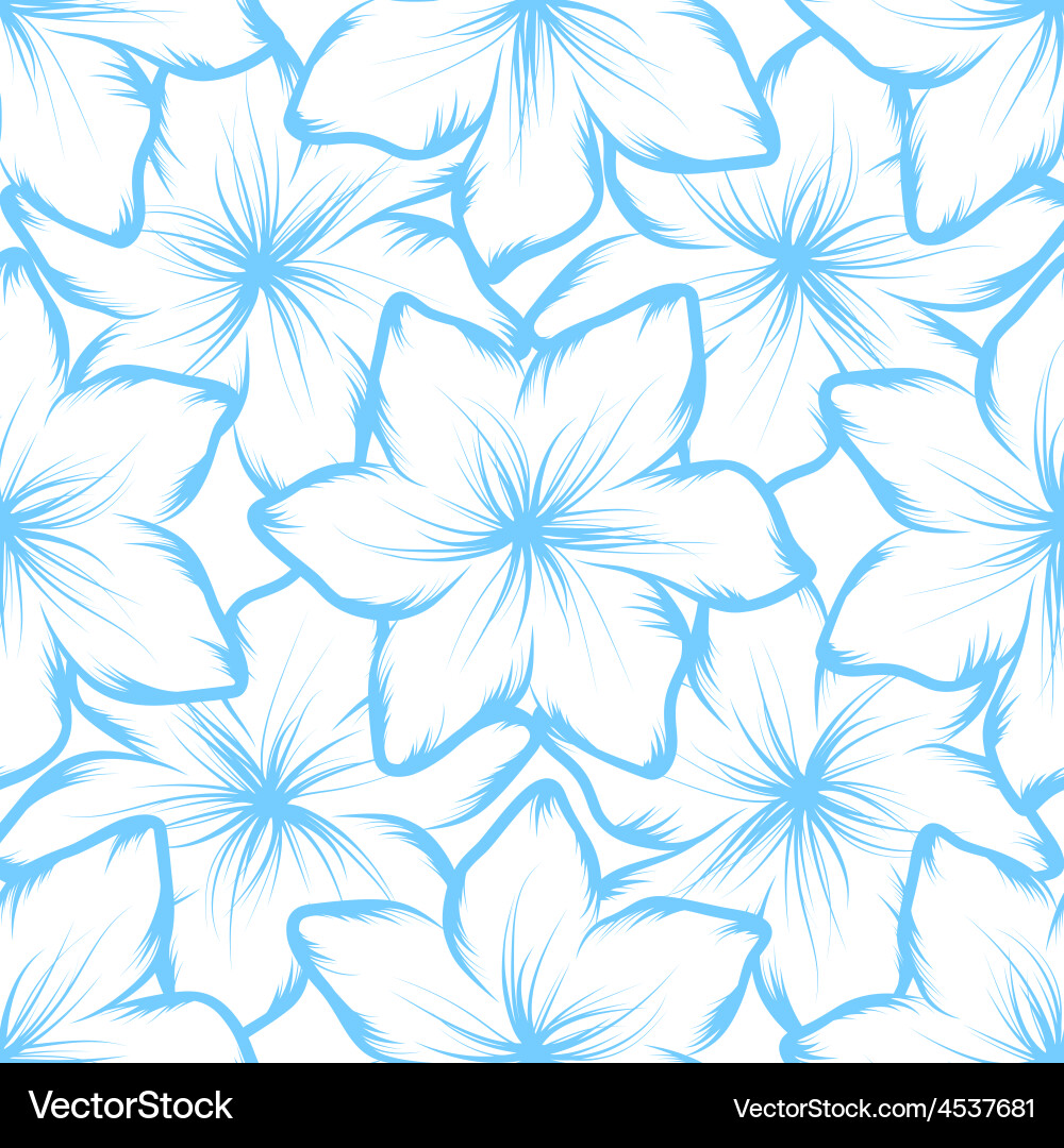 Flower seamless pattern Royalty Free Vector Image