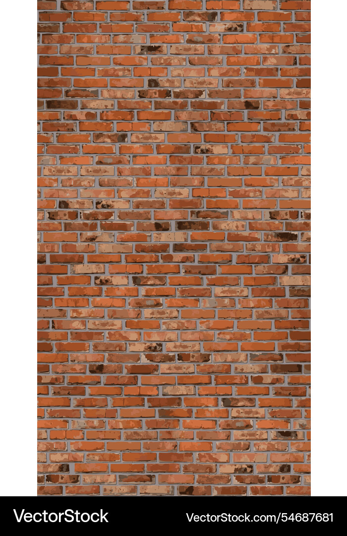Old red brick wall sketch Royalty Free Vector Image