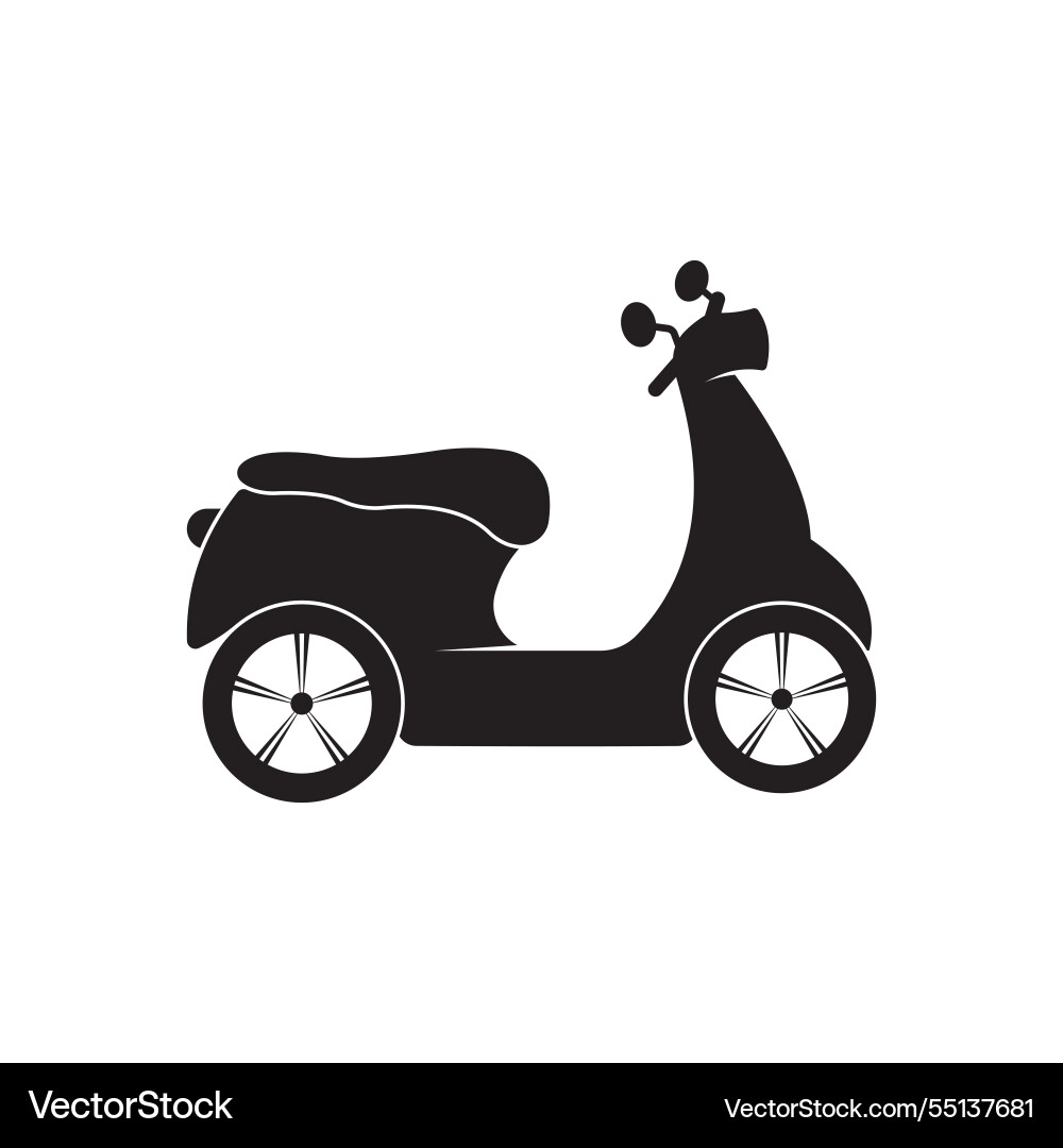 Scooter logo design template scooter logo design Vector Image