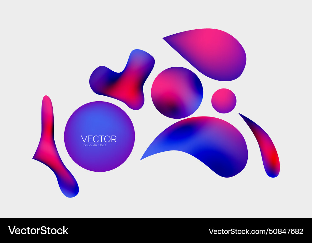 Abstract liquid bubble background Royalty Free Vector Image