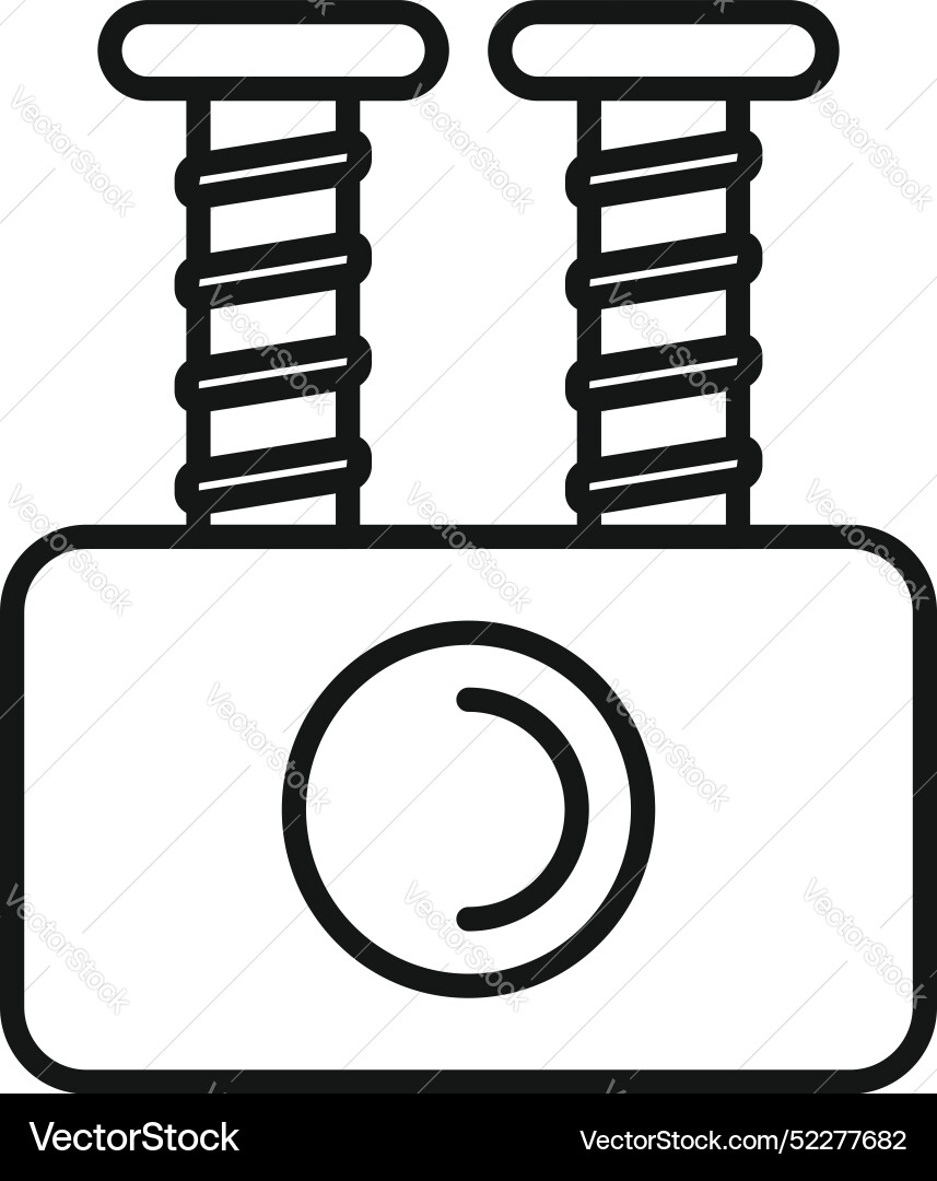 Elektrischer Transformator Icon Kraftwerksanlagen Vektorbild