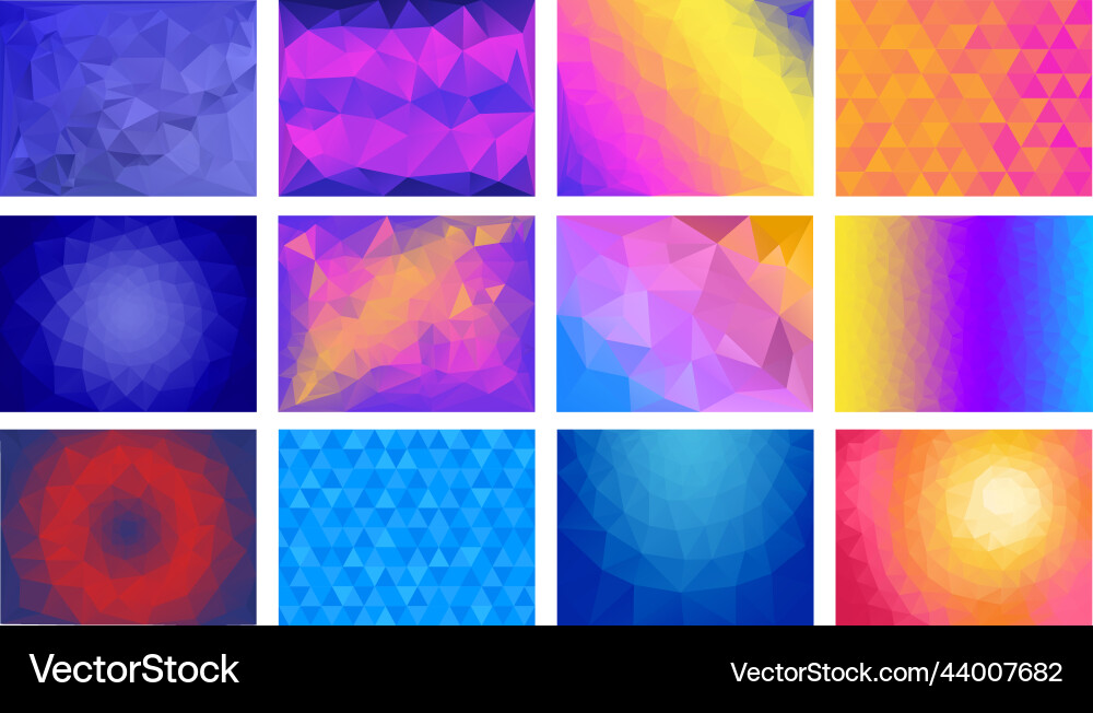 Geometric Triangle Backgrounds Royalty Free Vector Image