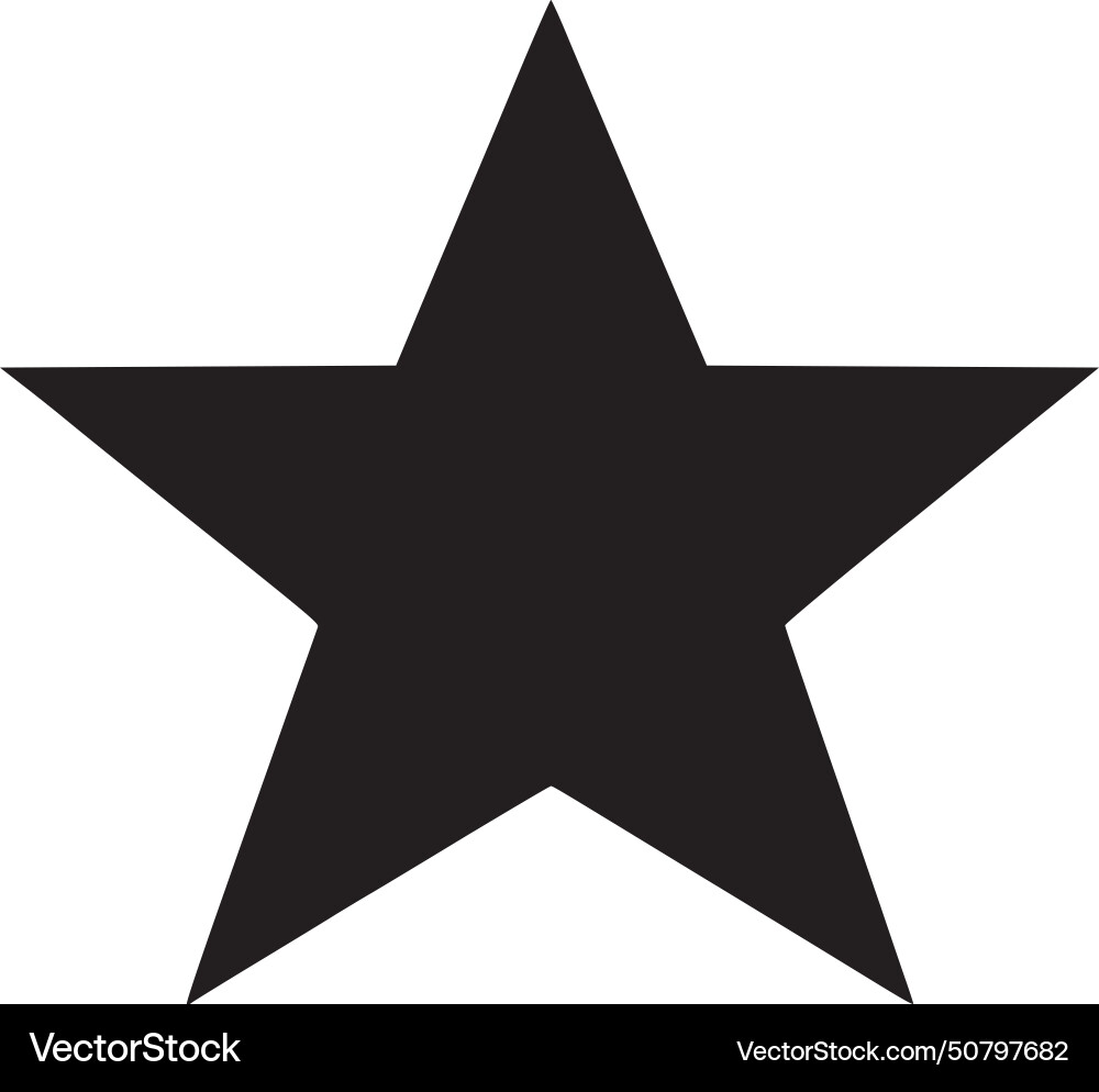 Star - minimalist and simple silhouette Royalty Free Vector
