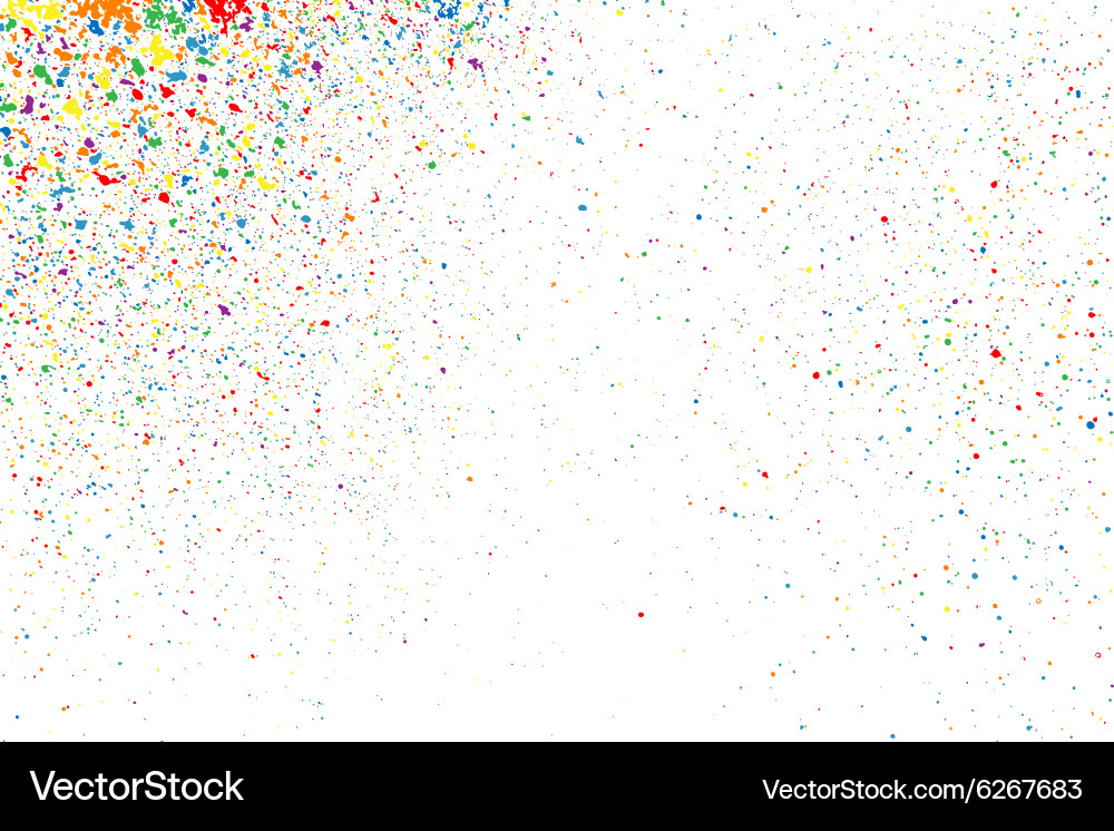 Confetti on a white rectangle Royalty Free Vector Image