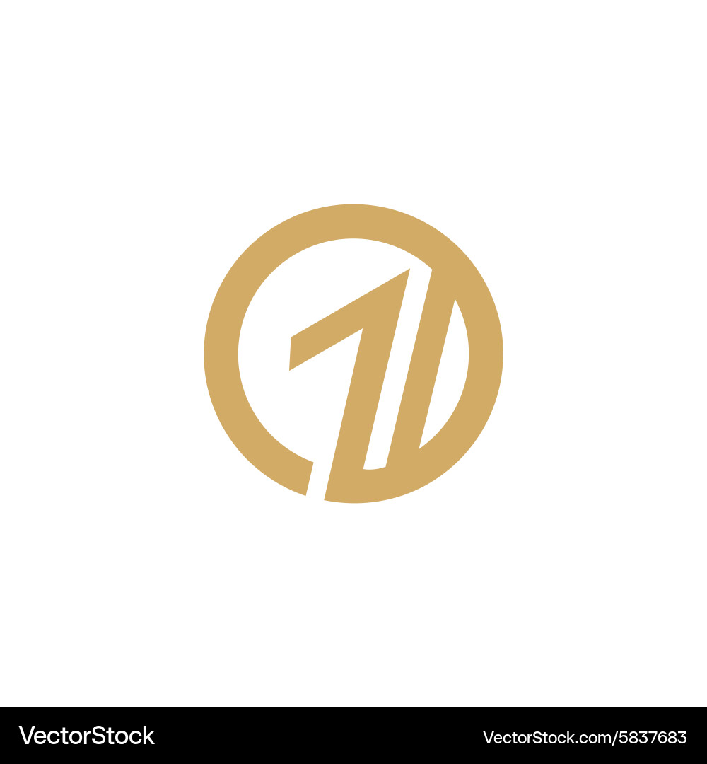 Number One Logo Template Royalty Free Vector Image