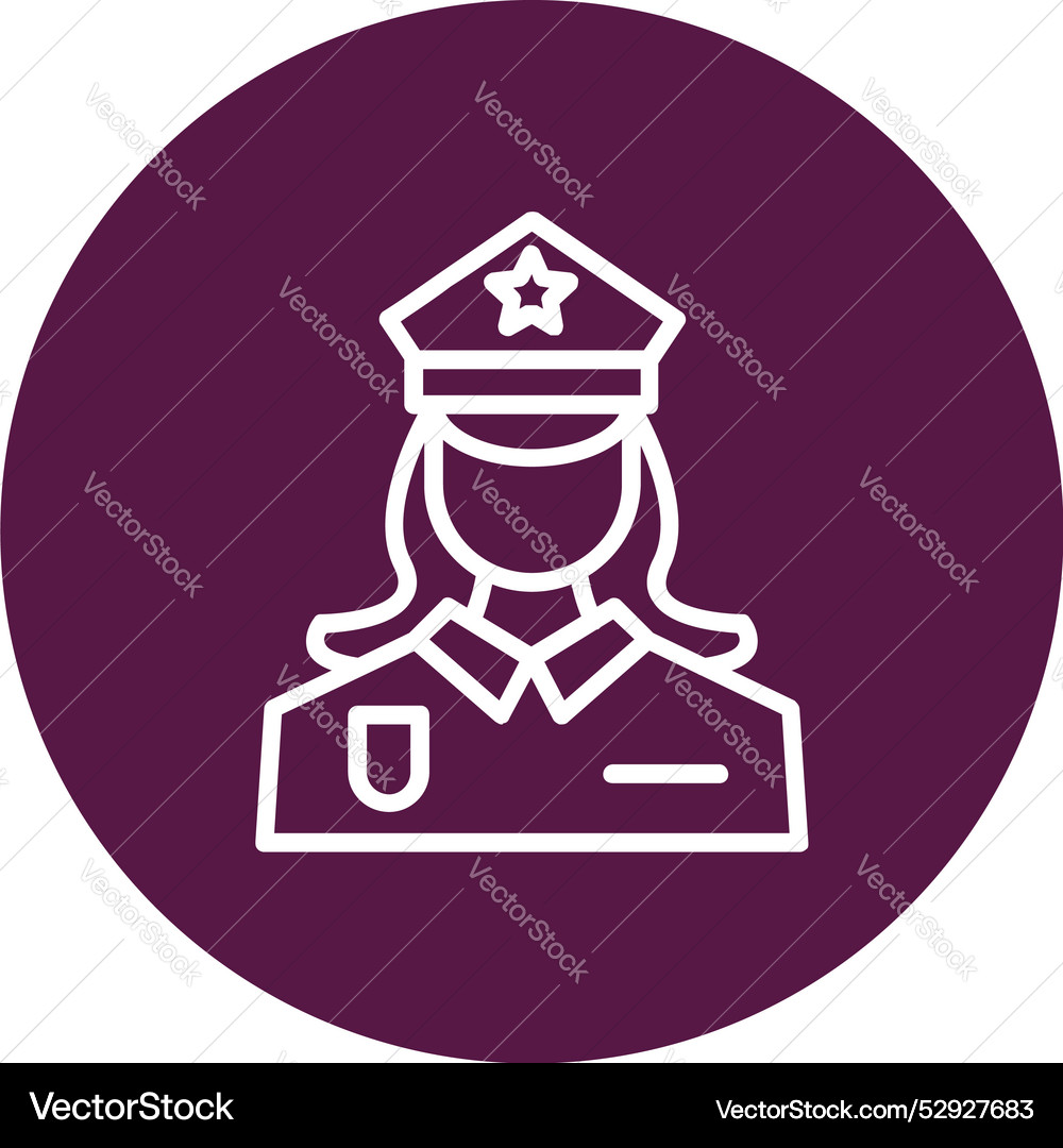 Police woman icon design Royalty Free Vector Image