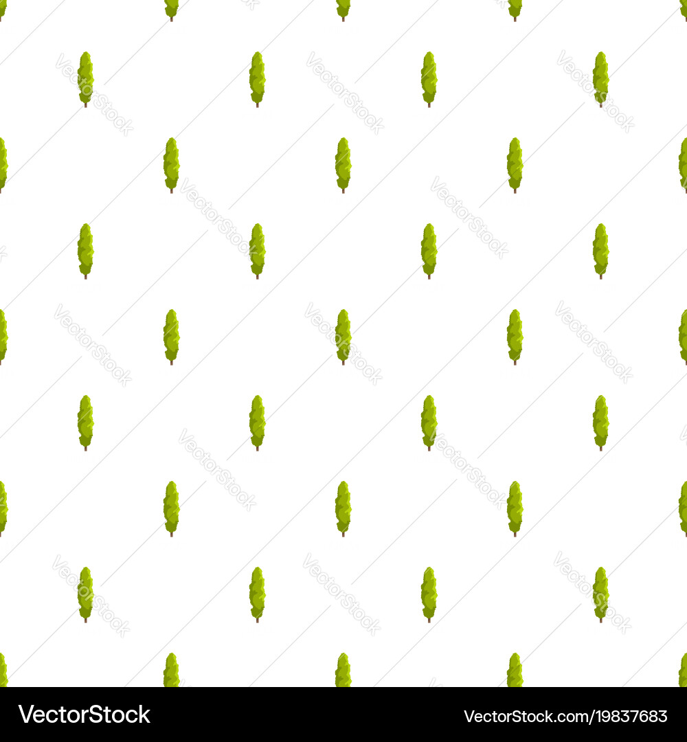 Poplar tree pattern seamless Royalty Free Vector Image