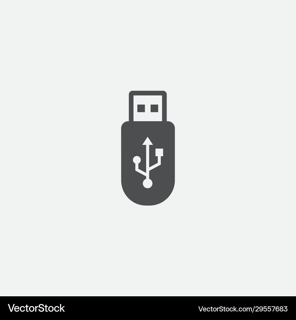 USB Flash Drive Icon Royalty Free Vector Image