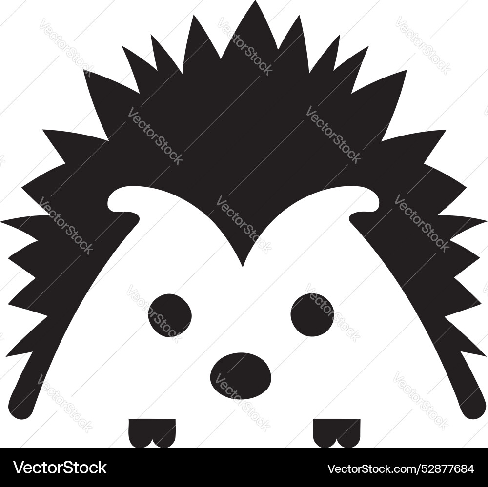 Graceful spiny tail hedgehog crest shadowy paws Vector Image