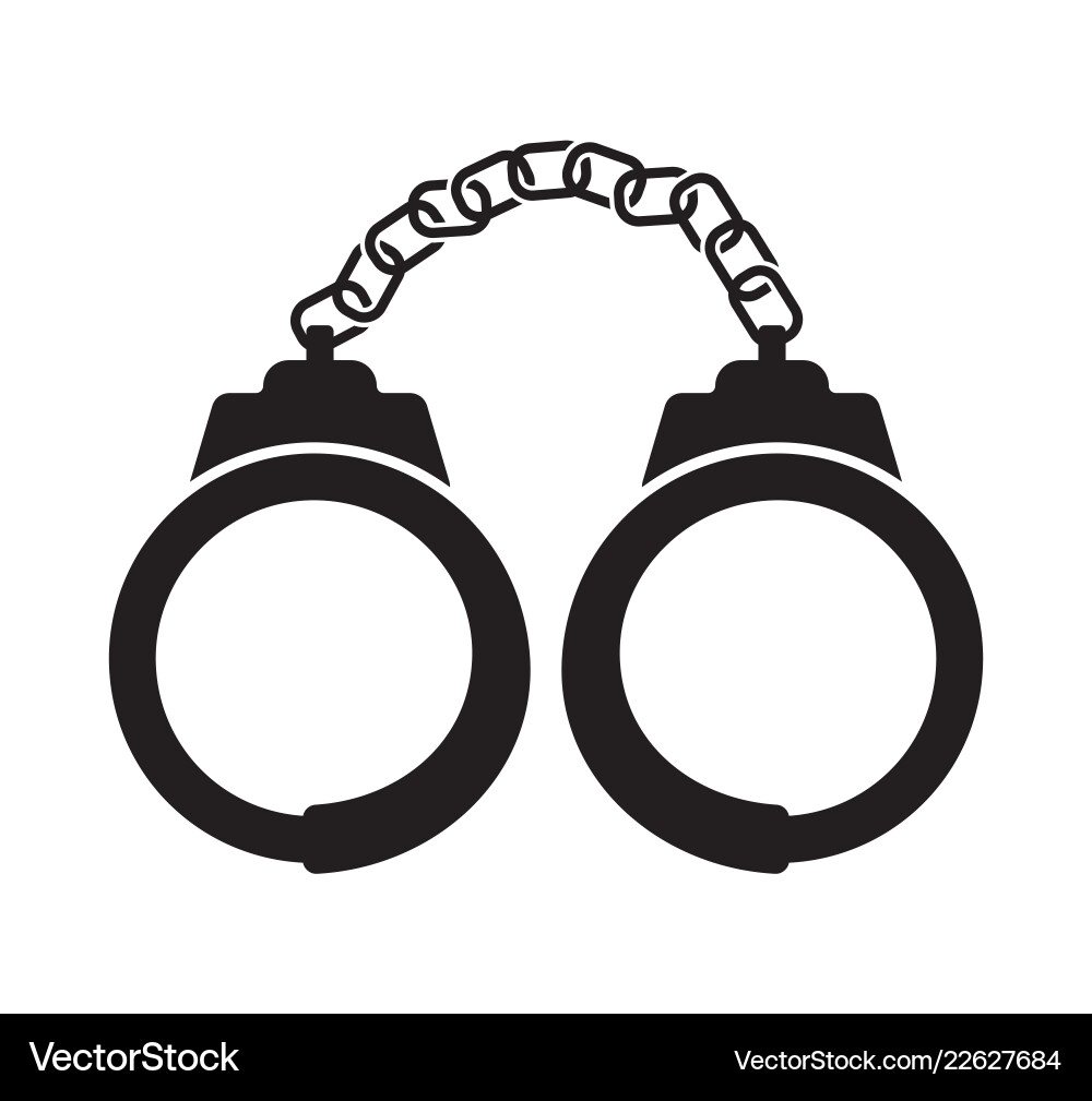 Handcuffs Royalty Free Vector Image - VectorStock