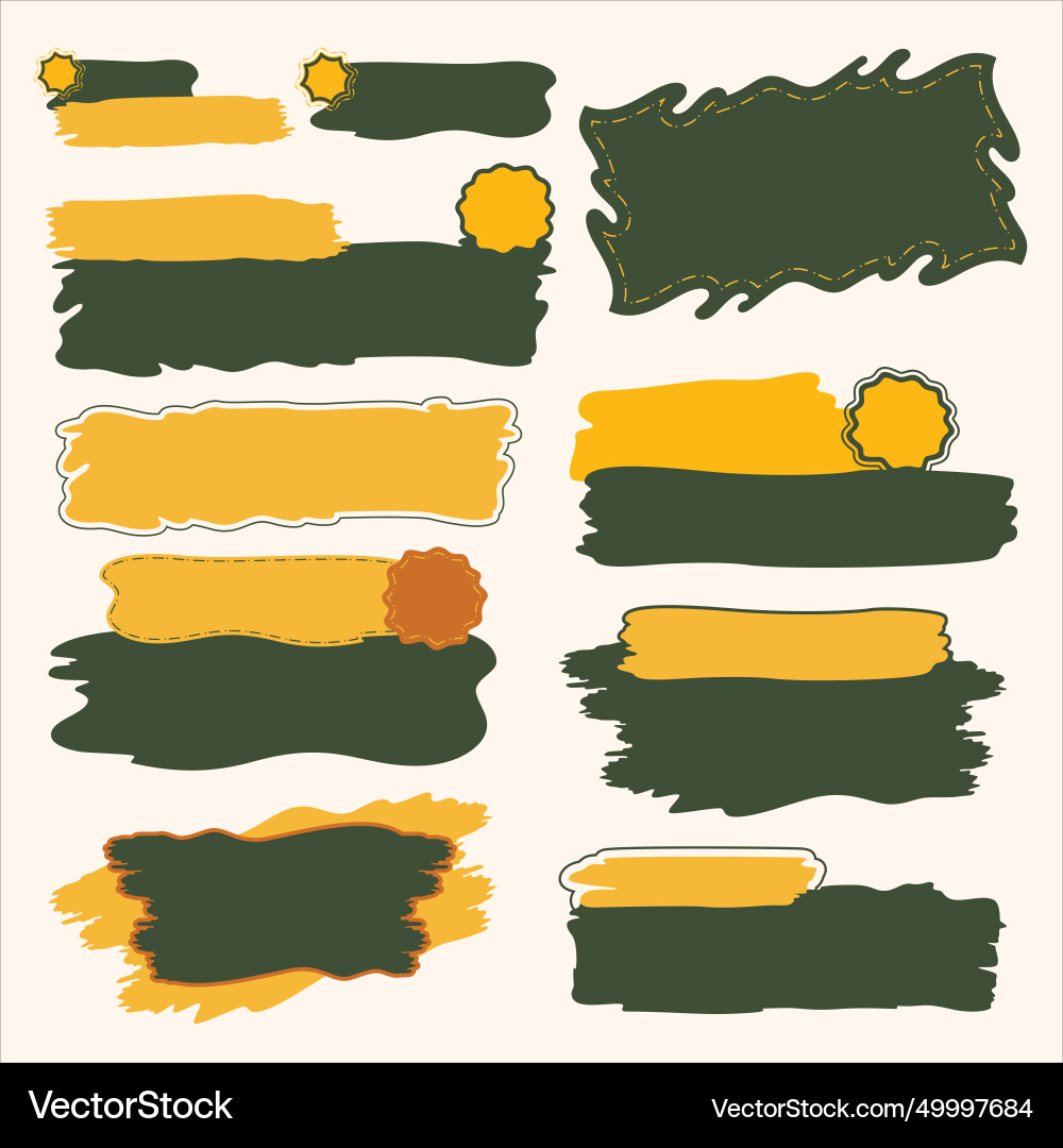 Set of promotion shape Royalty Free Vector Image