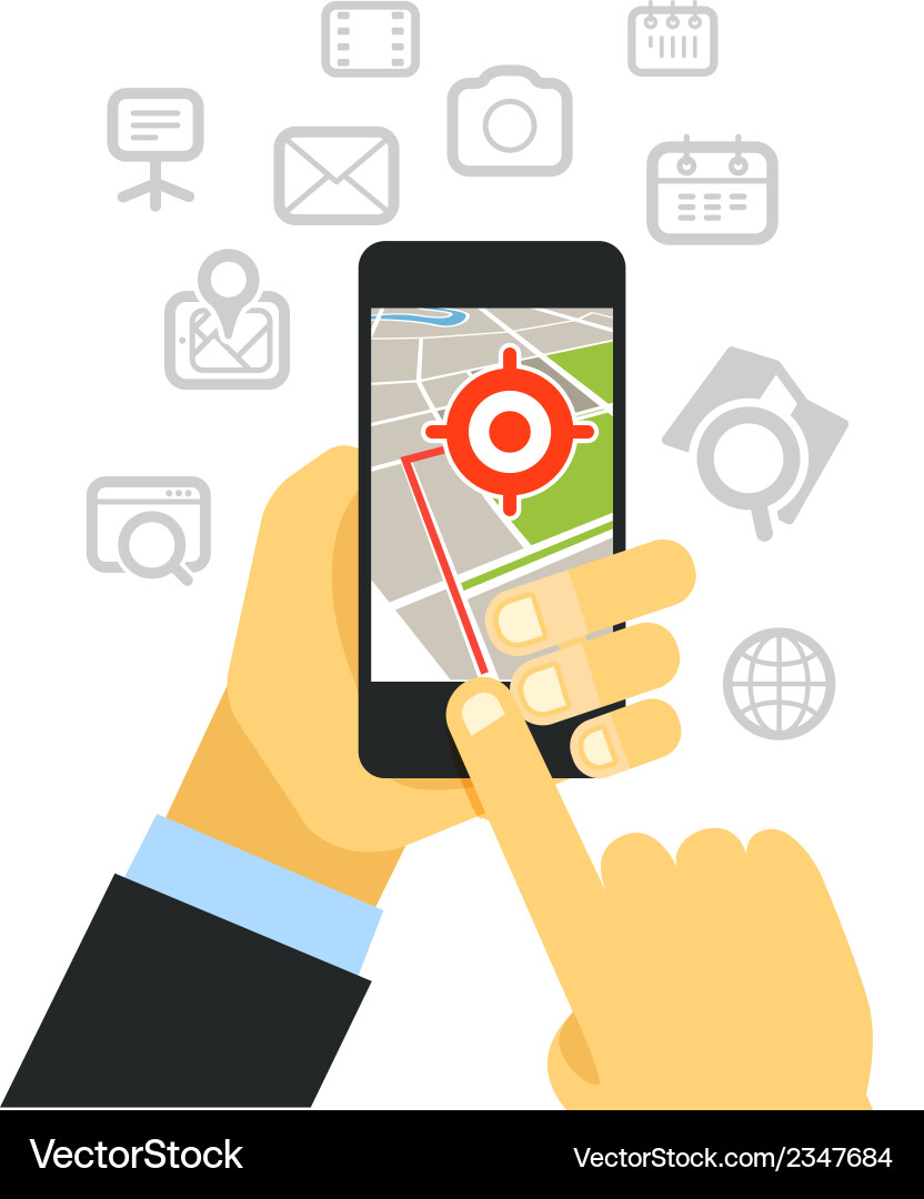 Transportation application concept Royalty Free Vector Image