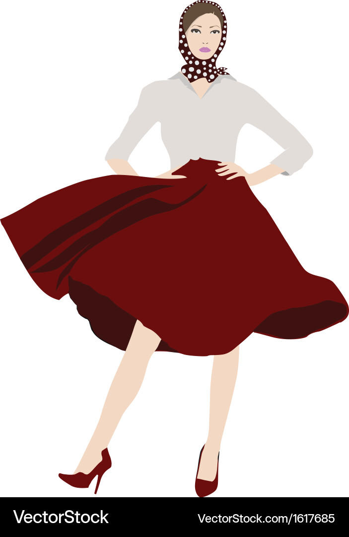 Chic girl Royalty Free Vector Image - VectorStock