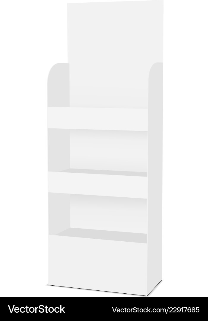 Floor showcase display Royalty Free Vector Image