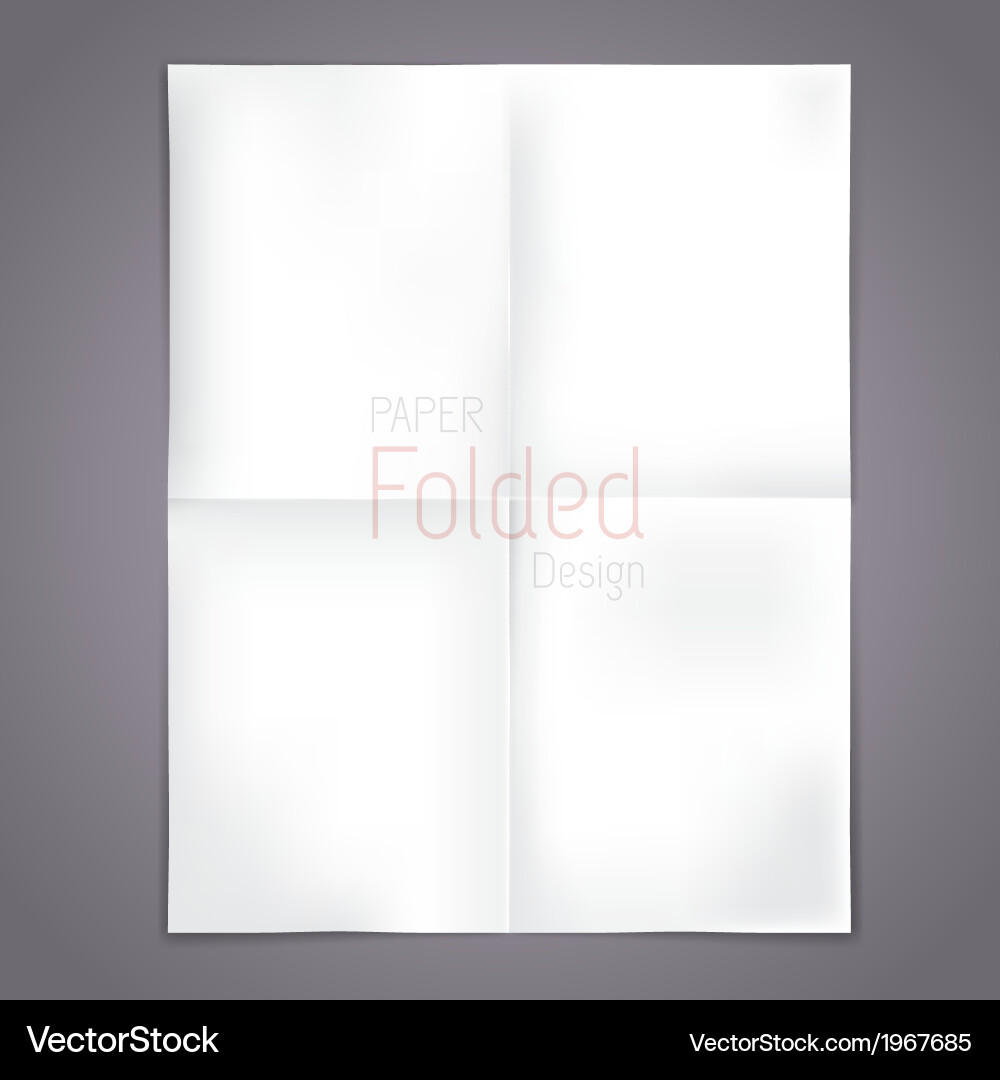 Folded paper Royalty Free Vector Image - VectorStock