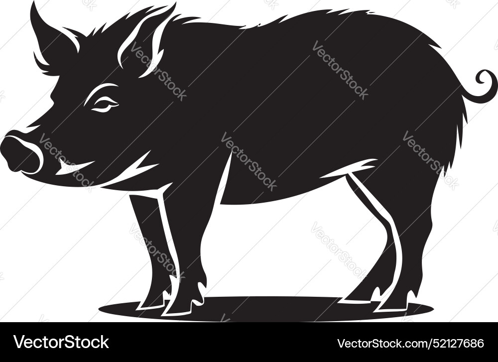 Boar boldness emblematic logo graphics primal Vector Image