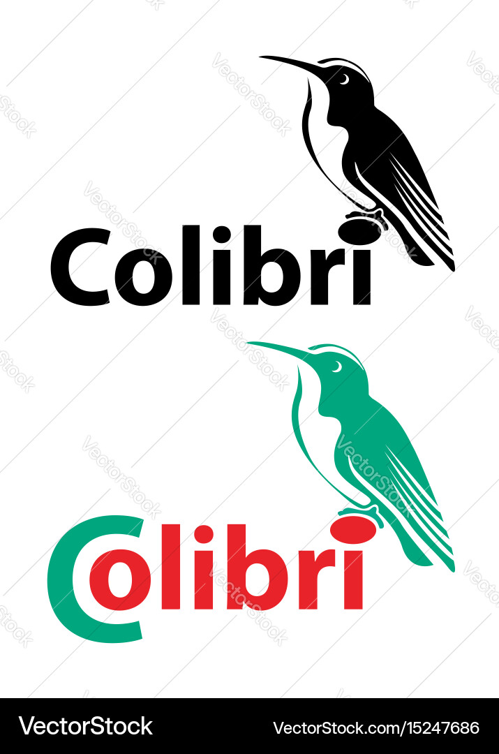 Colibri logo Royalty Free Vector Image - VectorStock