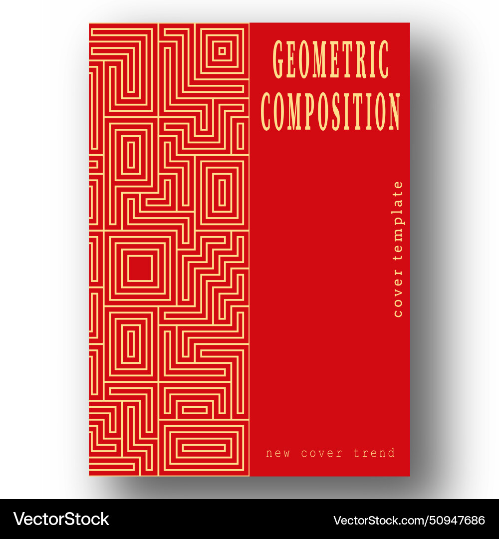 Linear pattern the idea of a banner brochure Vector Image