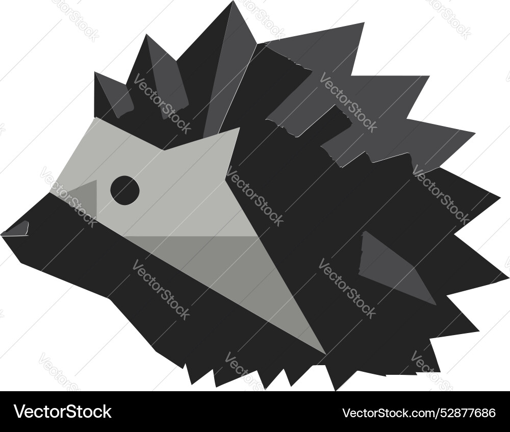 Nocturnal sentinel mysterious hedgehog identity Vector Image