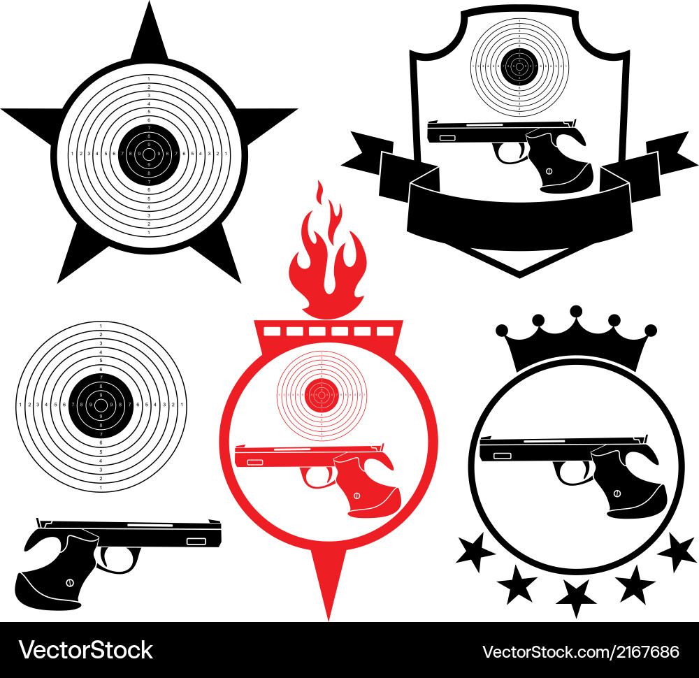 Sports shooting Royalty Free Vector Image - VectorStock