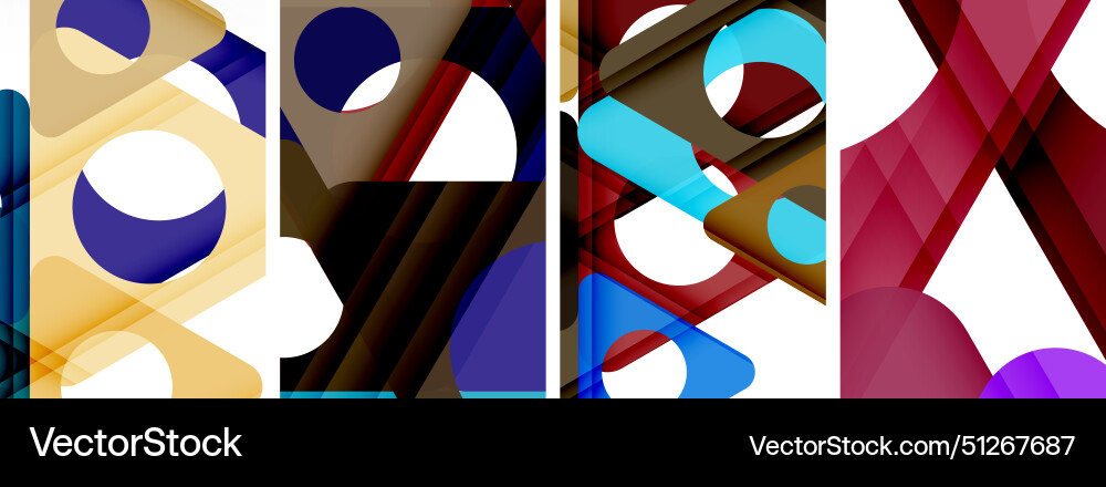 Abstract background set featuring captivating Vector Image