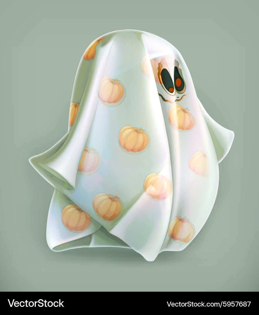 Cheerful ghost icon Royalty Free Vector Image - VectorStock