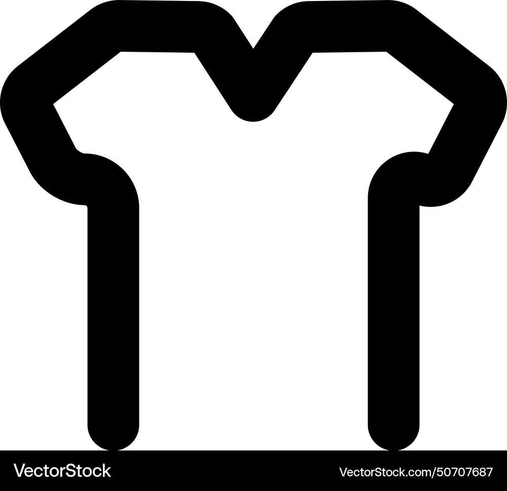 T-shirt icon template element for design Vector Image