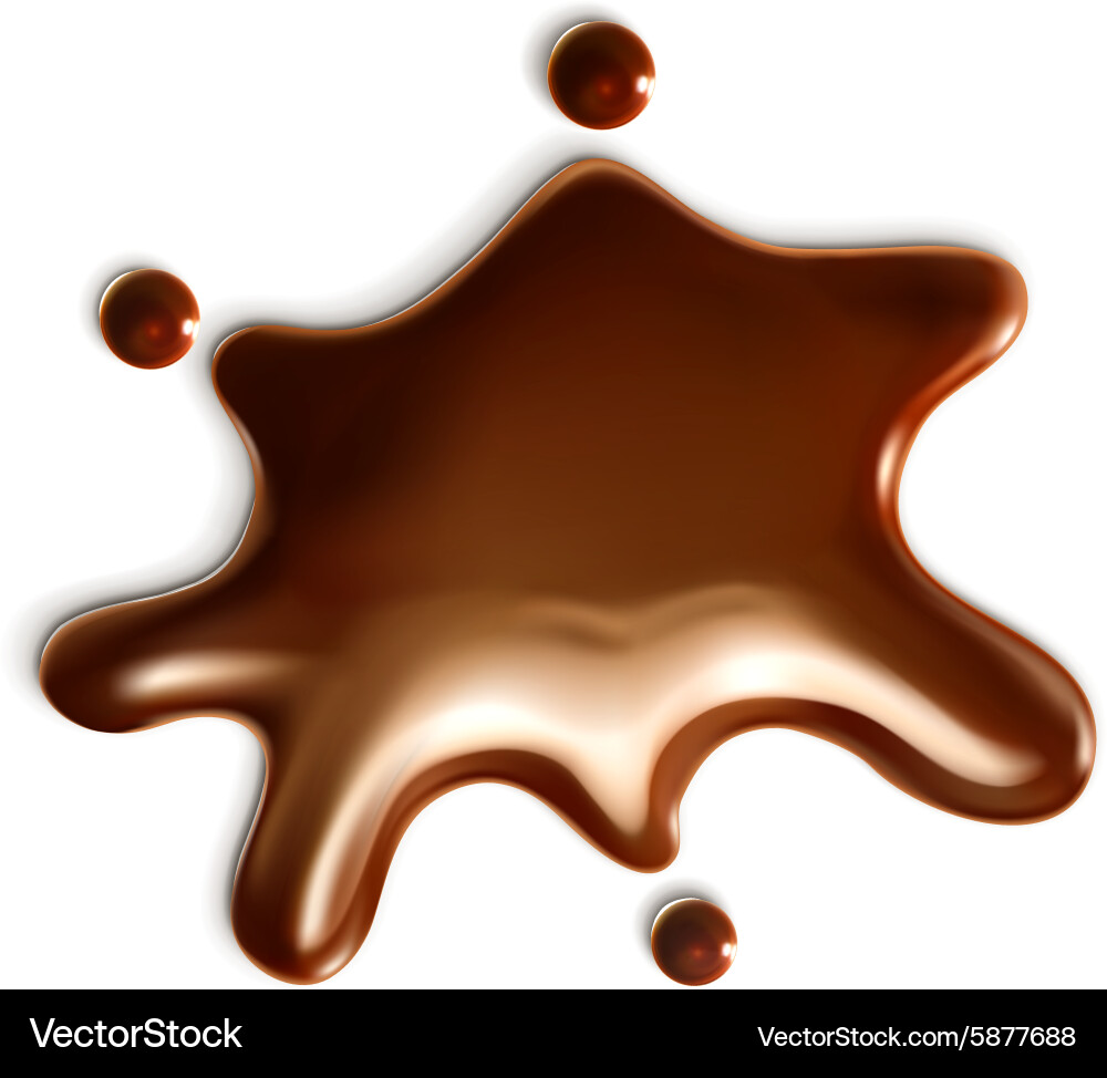 Chocolate drop Royalty Free Vector Image - VectorStock