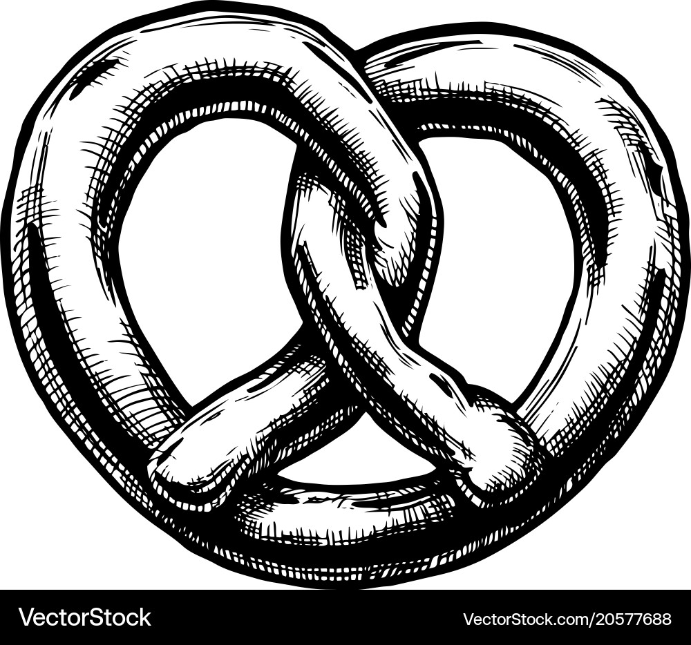 Pretzel Royalty Free Vector Image - VectorStock