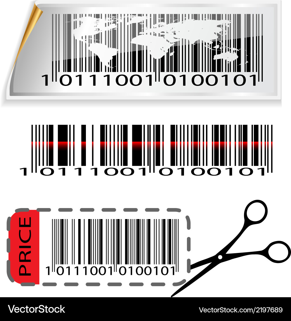 Bar code map Royalty Free Vector Image - VectorStock