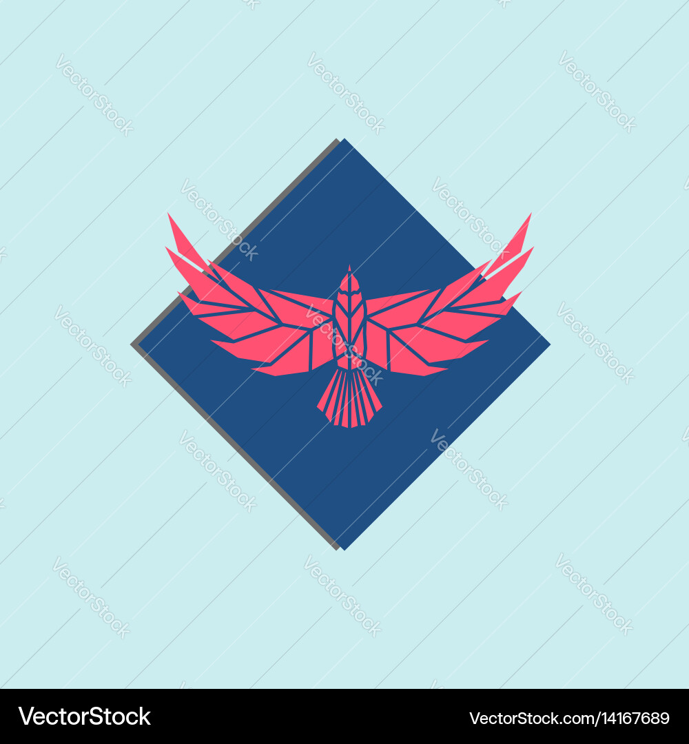 Geometric Eagle Logo Royalty Free Vector Image