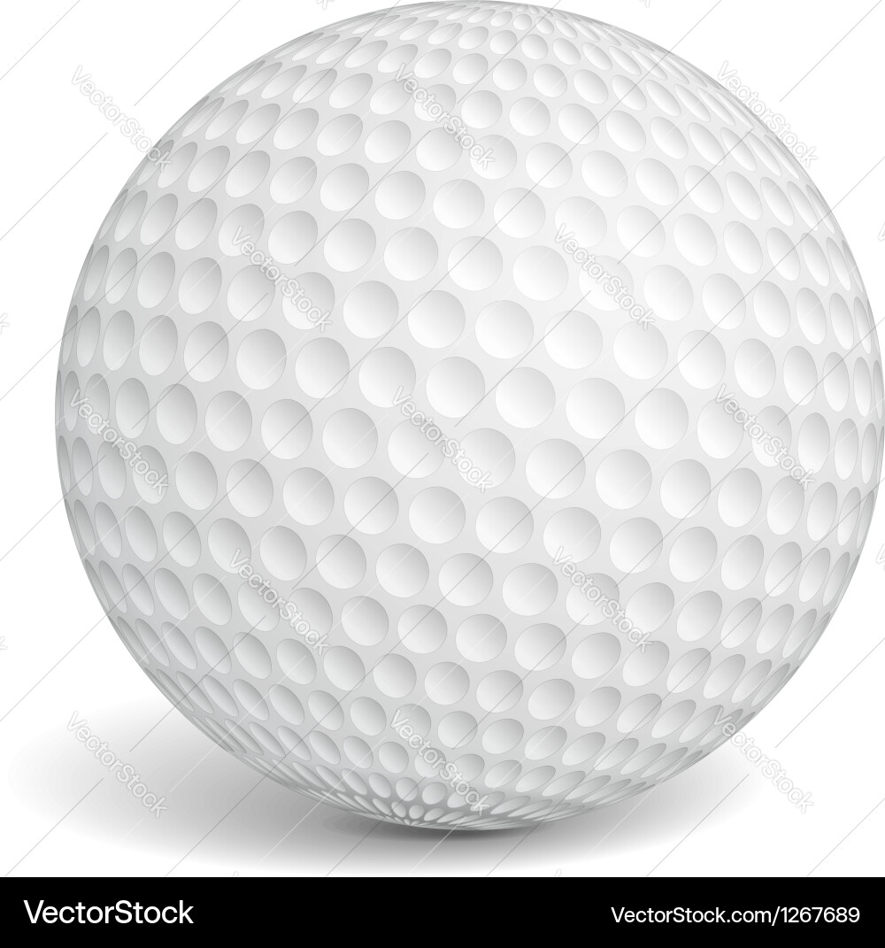 Golf ball Royalty Free Vector Image - VectorStock