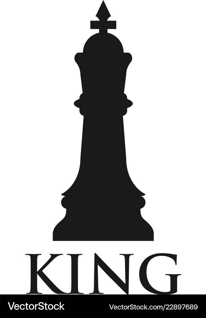 King chess piece graphic design template Vector Image