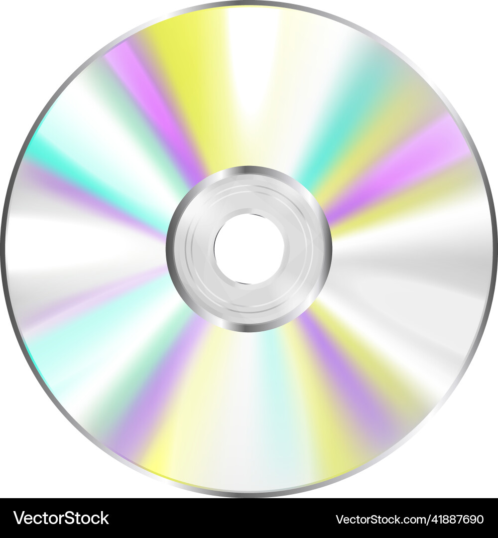 Audio compact disk composition Royalty Free Vector Image