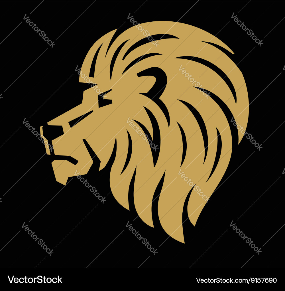 Lion Head Symbol Royalty Free Vector Image - VectorStock
