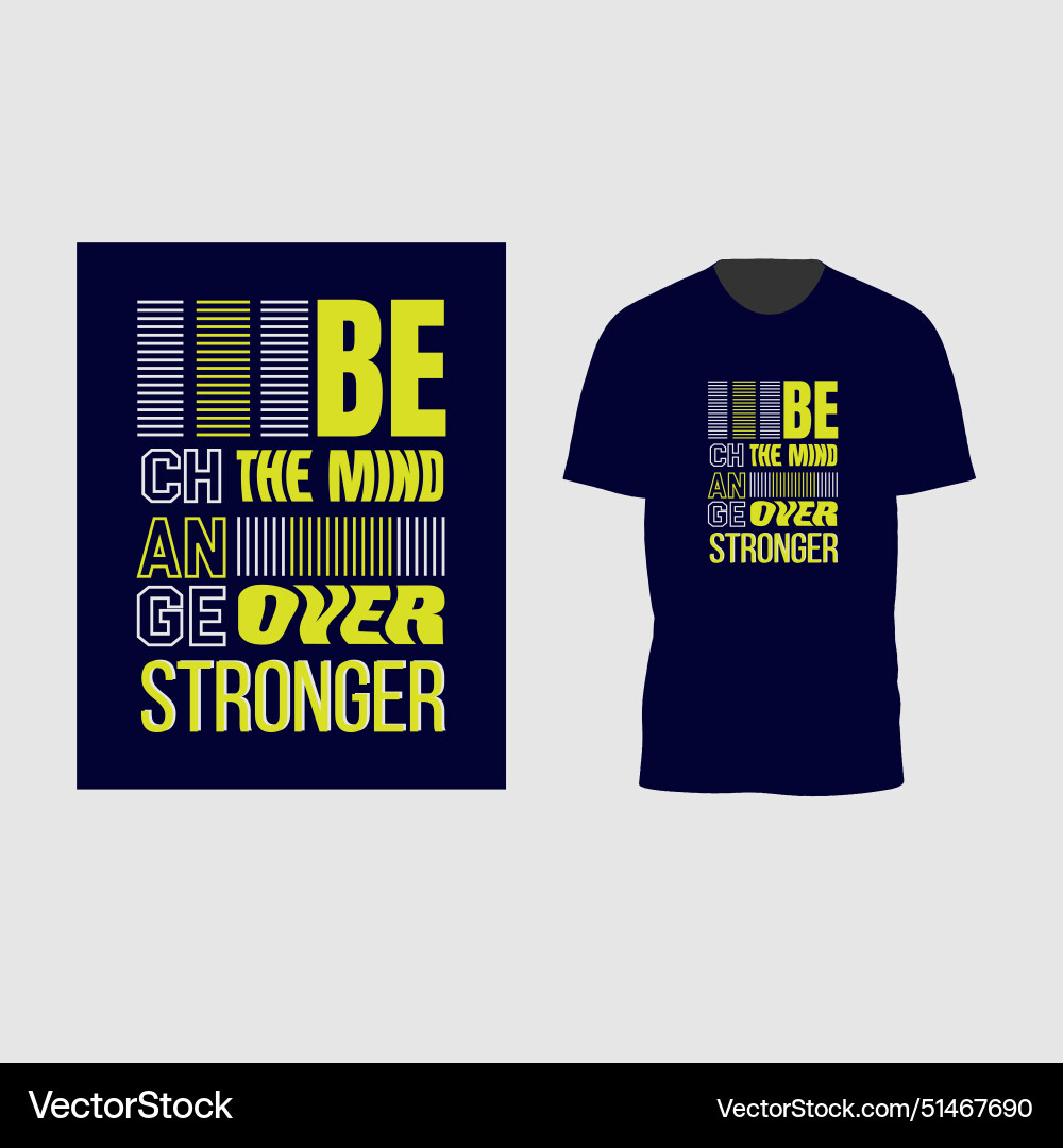 Unique modern typography design Royalty Free Vector Image