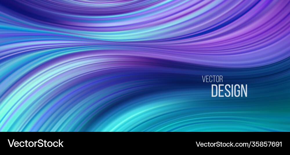 Fluid Wave Background Royalty Free Vector Image