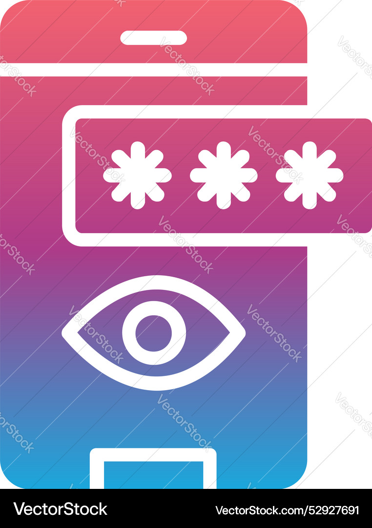 Show password icon design Royalty Free Vector Image