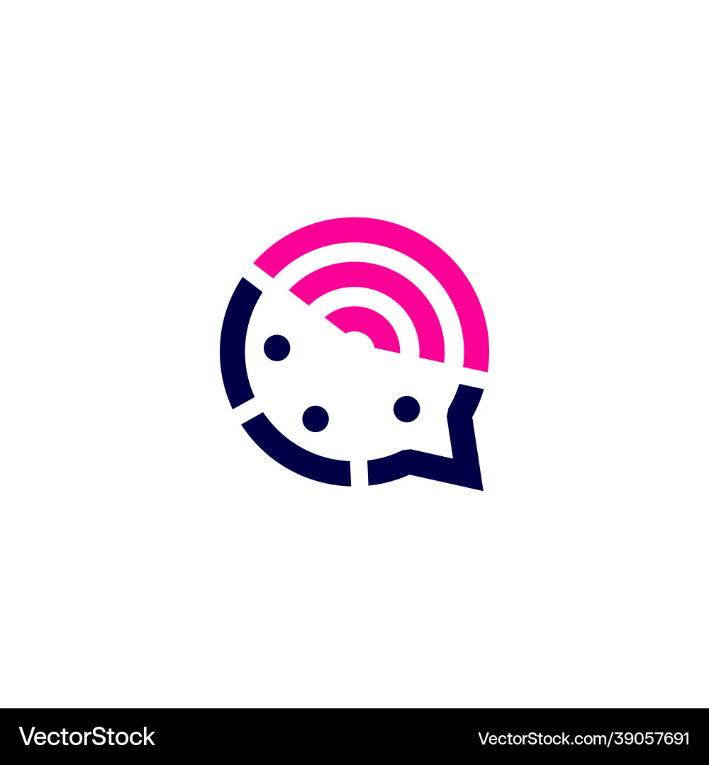Three people talk signal wireless group 3 chat Vector Image