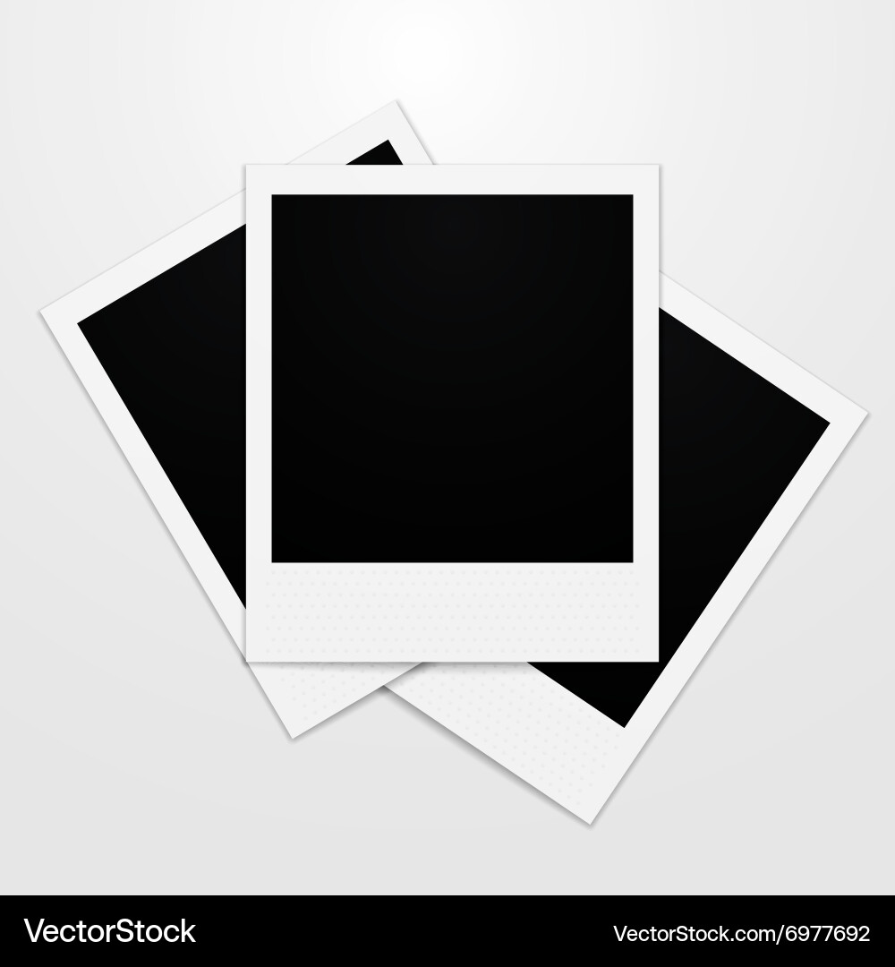 A realistic instant photo Royalty Free Vector Image