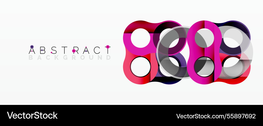 Abstract circle element composition with Vector Image
