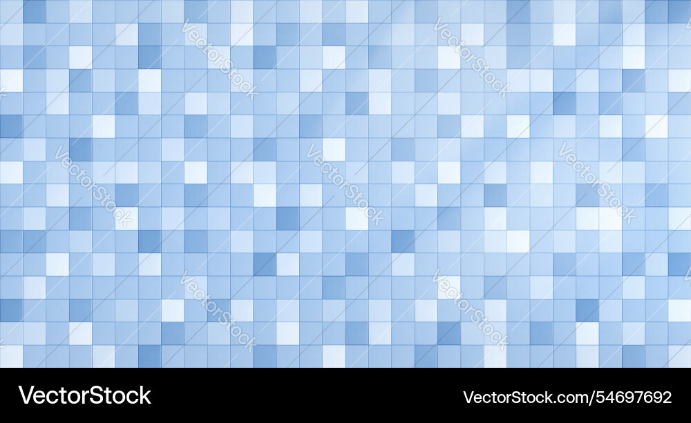 Blue mosaic tile background Royalty Free Vector Image