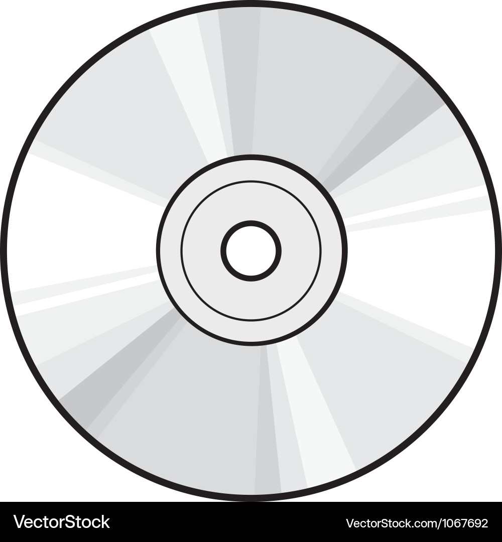 Cd or dvd disc Royalty Free Vector Image - VectorStock